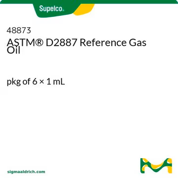 ASTM® D2887 Reference Gas Oil, 6 X 1 mL (48873) | MilliporeSigma® (Sigma-Aldrich)