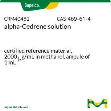 alpha-Cedrene solution, 1 mL (CRM40482) | MilliporeSigma® (Sigma-Aldrich)
