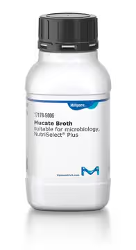 Mucate Broth, 1 X 500 g (17178-500G) | MilliporeSigma® (Sigma-Aldrich)