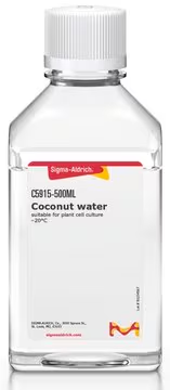 Coconut water, 1 X 1 L (C5915-1L) | MilliporeSigma® (Sigma-Aldrich)