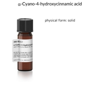 α-Cyano-4-hydroxycinnamic acid, 10 X 10 mg (39468-10X10MG-F ...