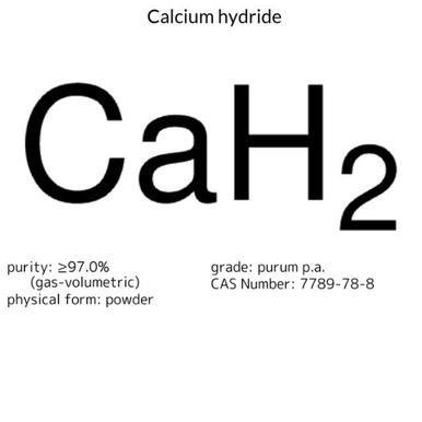 Calcium hydride, 1 X 25 g (21170-25G-F) | MilliporeSigma® (Sigma-Aldrich)