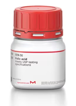 Folic acid, 1 X 100 g (F8798-100G) | MilliporeSigma® (Sigma-Aldrich)