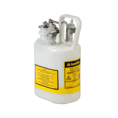 Justrite™ Quick-Disconnect Disposal Can – Safe, Spill-Free Solvent Disposal