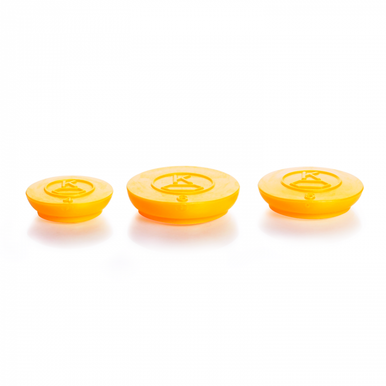 KIMBLE® Snap Cap, For Volumetric Flask, Yellow, 6/Case