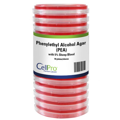 Phenylethyl Alcohol Agar (PEA) with 5% Sheep Blood, 10/Pk