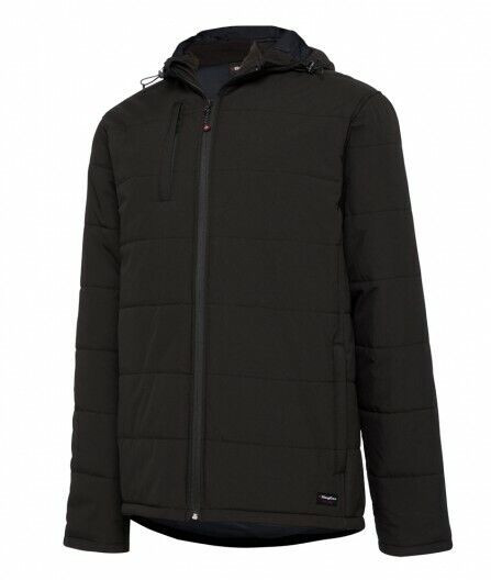 Clearance K05010 king gee puffer ripstop jacket black