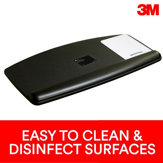 3M Easy Adjust Keyboard Tray with Standard Keyboard & Mouse Platform ...