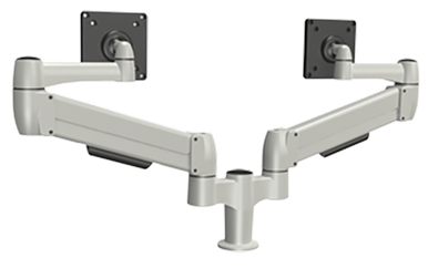 Adapt Flat Panel Bolt Thru Monitor Arm, Black