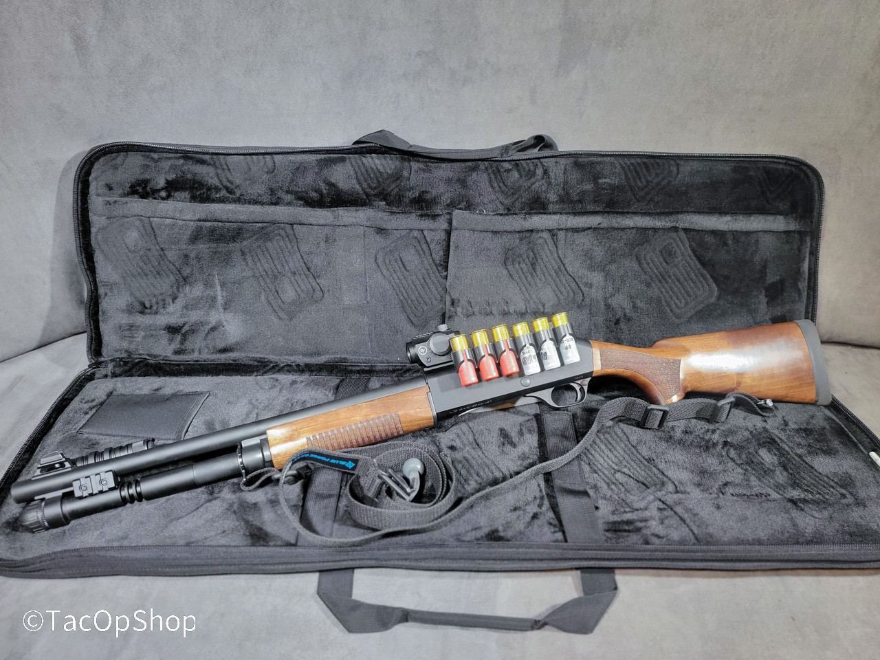 MAC 1014 Tactical Wood Semi‑Auto Shotgun – TacOpShop