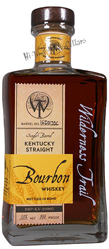 WILDERNESS TRAIL WHEATED YELLOW LABEL 50% SMALL BATCH; BOTTLED IN BOND ...