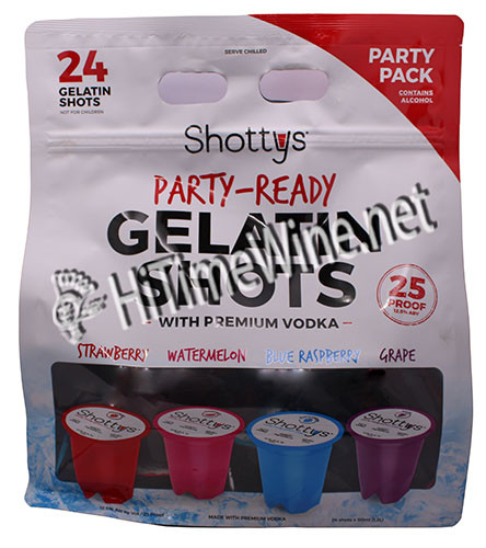 SHOTTYS PARTY-READY GELATIN SHOTS MADE WITH PREMIUM VODKA VARIETY 25 ...
