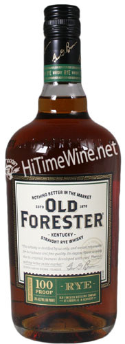 OLD FORESTER SIGNATURE RYE 50% 750ML KENTUCKY STRAIGHT RYE WHISKEY
