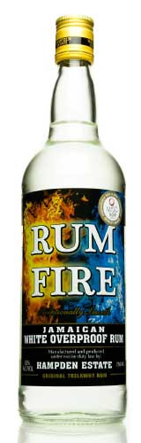 RUM FIRE 126PF WHITE OVERPROOF RUM 750ML JAMAICA
