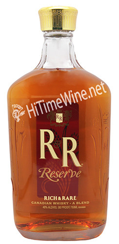 RICH & RARE RESERVE BLENDED CANADIAN WHISKY 750ML CLOSE OUT