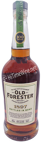 OLD FORESTER 1897 BOTTLED IN BOND 50% 750ML KENTUCKY STRAIGHT BOURBON ...