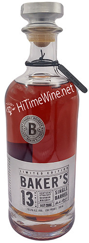 BAKERS 13YR BOURBON WHISKEY 53.5% 750ML LIMITED EDITION; KENTUCKY ...