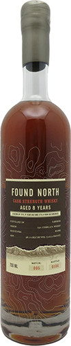 FOUND NORTH 18YR BATCH 011 61.9% 750ML DISTILLED IN CANADA; BOTTLED IN NH; CASK STRENGHT WHISKEY