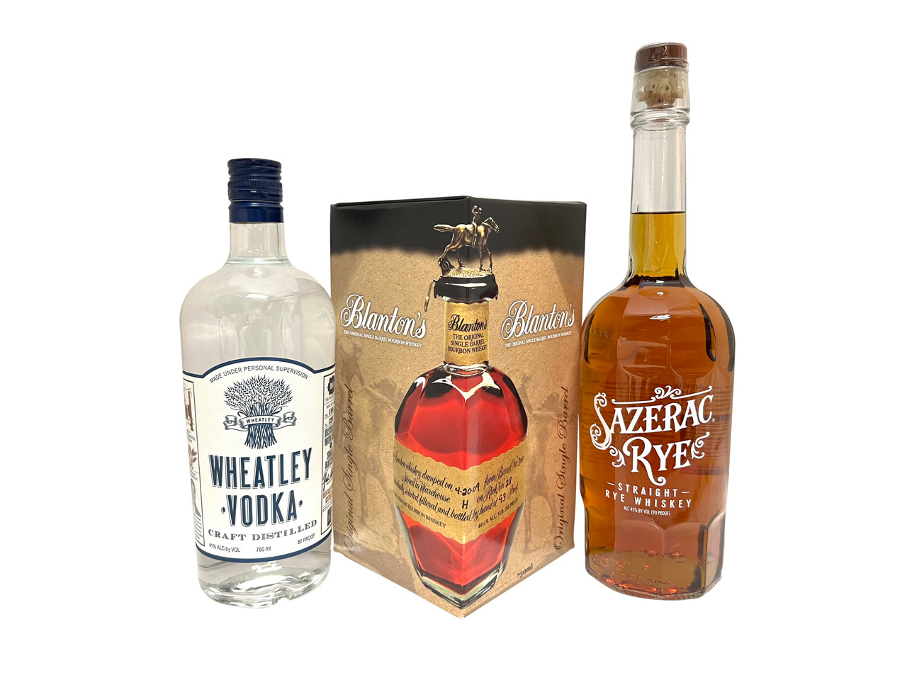 BLANTON'S SINGLE BARREL BUNDLE 1.0 INCLUDES 1 BLANTONS, 1 SAZERAC RYE ...