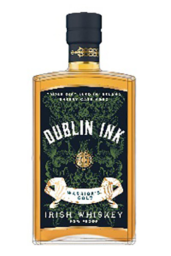 DUBLIN INK WARRIORS GOLD IRISH WHISKEY 750ML SHERRY CASK FINISHED