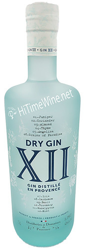 XII DRY GIN FROM FRANCE 750ML DISTILLE EN PROVENCE 100% BEET NEUTRAL ...