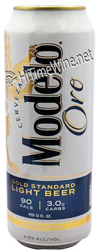 CERVEZA MODELO ORO LIGHT LAGER 4% SINGLE 24oz CAN