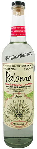PALOMO CON MOLE MEZCAL 46% 700ML NOM O724X; 100% MAGUEY/ESPADIN AGAVE