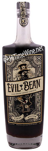 EVIL BEAN COFFEE LIQUEUR 750 COLD BREW 50PF ROASTED AND CRAFTED IN NEVADA