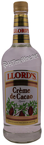 LLORDS CREME DE CACAO WHITE LIQUEUR 1LT