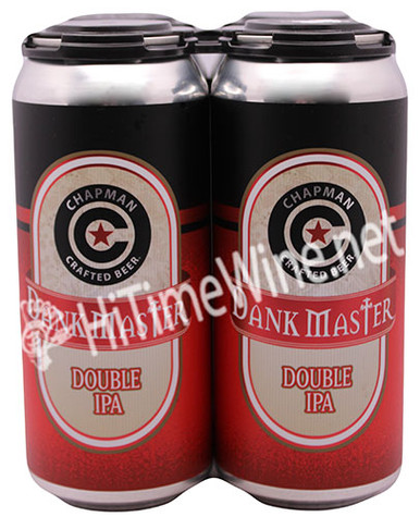 CHAPMAN CRAFTED BEER, DANK MASTER DOUBLE IPA 9.5% ABV, 4 PACK 16oz CANS