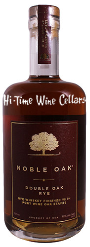 NOBLE OAK RYE DOUBLE OAK WHISKEY 750ML FINISHED WITH PORT WINE OAK ...