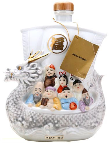 NIKKA SUPER WHISKY DRAGON BOAT DECANTER 600ML JAPANESE WHISKY