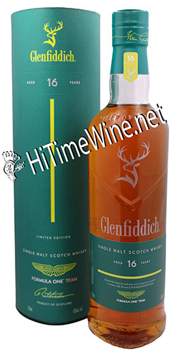 GLENFIDDICH 16YR ASTON MARTIN FORMULA ONE TEAM 43% 750ML SINGLE MALT ...