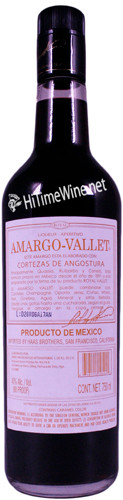 AMARGO VALLET CORTEZAS DE ANGOSTURA 750ML PRODUCT OF MEXICO