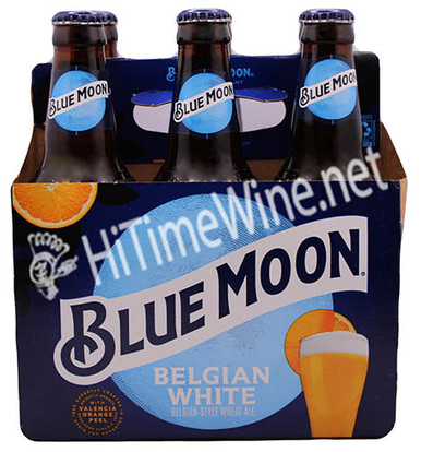 BLUE MOON, BELGIAN STYLE WHITE ALE BREWED WITH CORRIANDER & ORANGE PEEL ...
