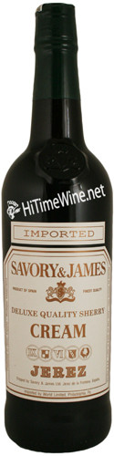 SAVORY & JAMES CREAM SHERRY 750