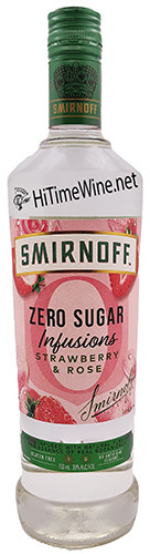 SMIRNOFF ZERO SUGAR STRAWBERRY ROSE VODKA 30%750ML ILLINOIS
