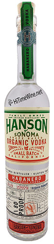 HANSON HABANERO FLAVORED VODKA 750ML MADE FROM GRAPES; SONOMA, CALIFORNIA