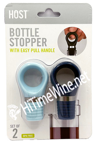 HOST BTL STOPPER 2PK ASSORTED COLORS