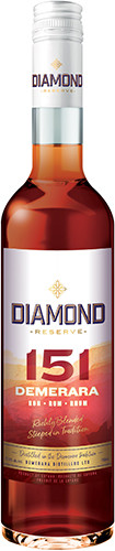 DIAMOND RESERVE 151 DEMERARA RUM 750ML GUYANA