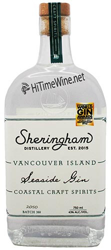 SHERINGHAM DISTILLERY SEASIDE GIN 43% 750ML VANCOUVER ISLAND; COASTAL ...
