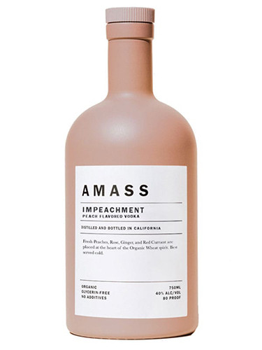 AMASS IMPEACHMENT VODKA 40% 750ML PEACH FLAVORED