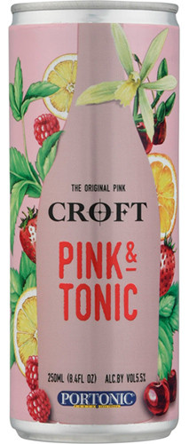 CROFT PINK & TONIC WATER SN 8.4OZ PORTO FORTIFIED