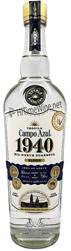 CASA CAMPO AZUL 1940 BLANCO TEQUILA 40% 750ML NOM 1416 | ADDITIVE FREE