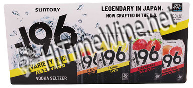 SUNTORY -196 VODKA SELTZER VARIETY 8 PACK 12oz CANS, STRAWBERRY ...