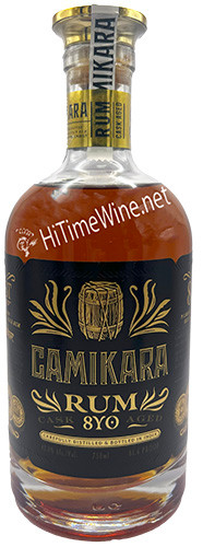 CAMIKARA 8YR RUM 42.8% 750ML CASK AGED RUM; 1ST INDIAN PURE CANE JUICE RUM