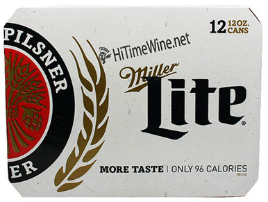 MILLER BREWING COMPANY, MILLER LITE LOW CALORIE LAGER 4.2% ABV, 12 PACK ...