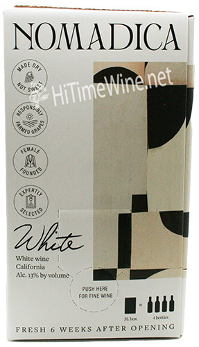 NOMADICA NON VINTAGE WHITE BLEND CALIFORNIA 3L BOX