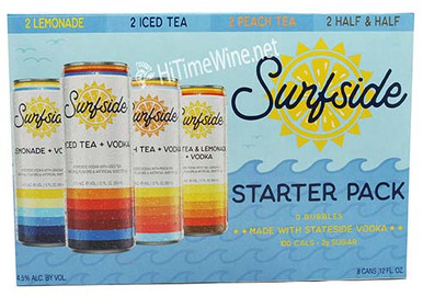 SURFSIDE STARTER VARIETY 8 PACK 12oz CANS LEMONADES, ICED TEA, PEACH ...