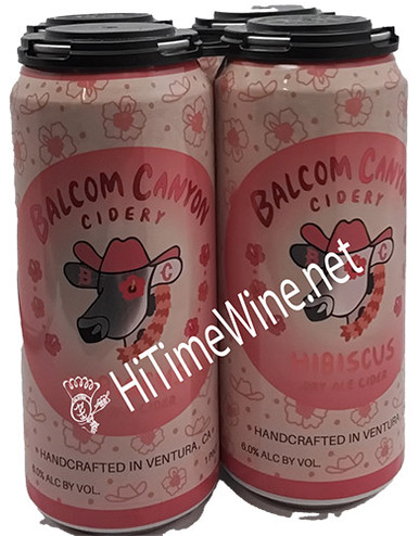 BALCOM CANYON CIDERY HIBISCUS 6% 16OZ 4PK HIBISCUS DRY ALE CIDER 6%